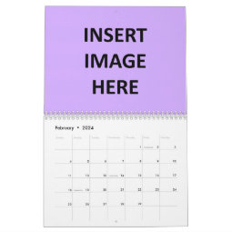 Custom Printed Monthly Calendar Template | Zazzle