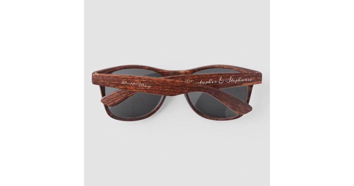 Custom Printed Personalized Wedding Favor Sunglasses Zazzle