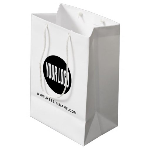 Custom Printed Shopping Bag Logo/Text | Zazzle