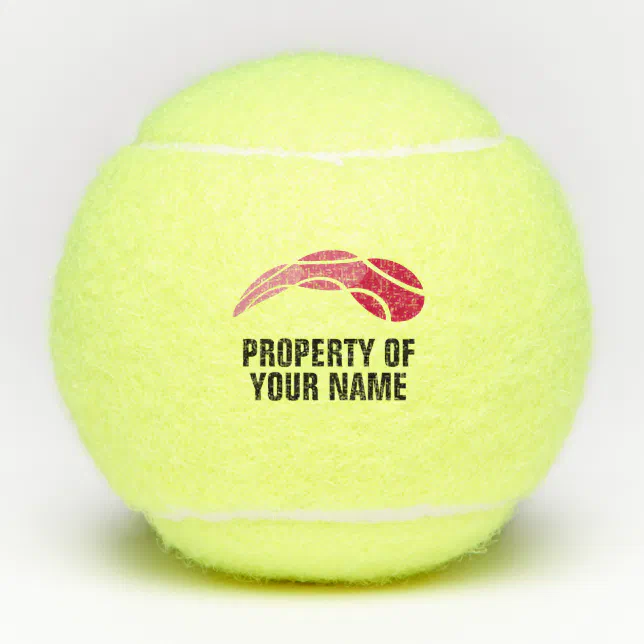 Custom printed tennis balls with your name & logo | Zazzle