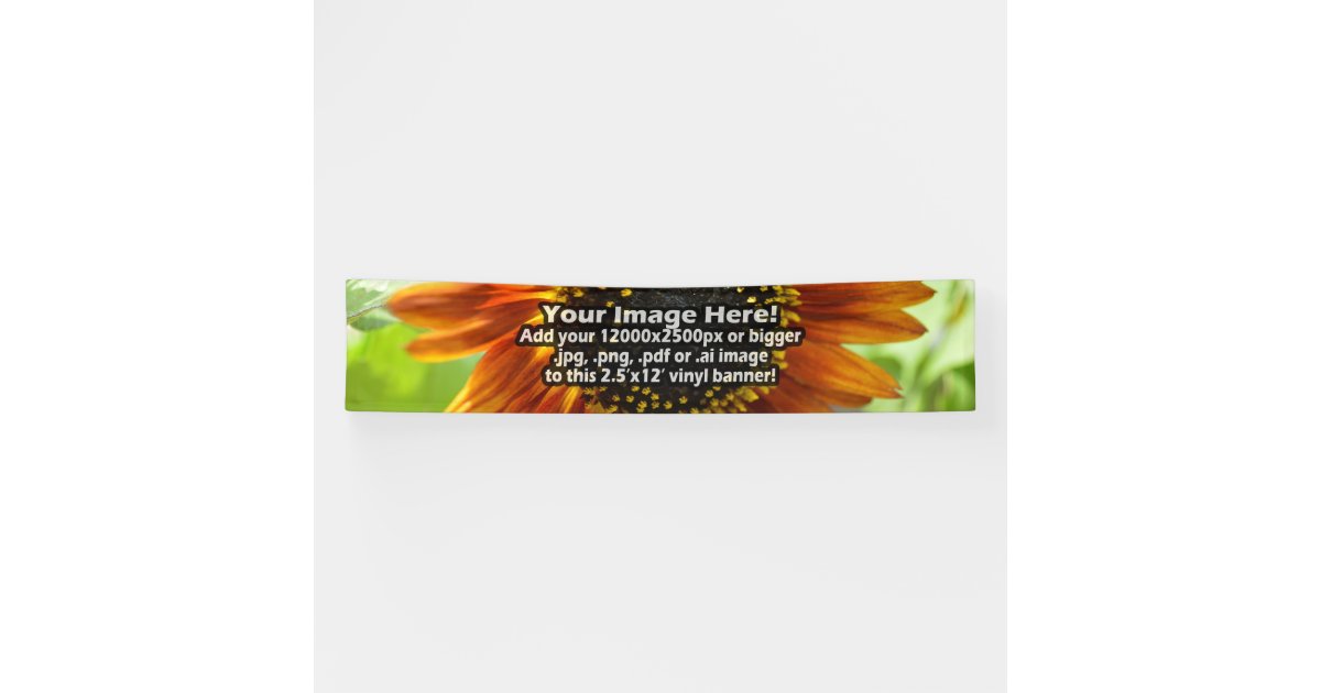 Custom Printed Vinyl Full-Color Printing 12' Wide Banner | Zazzle