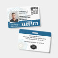 Custom Private Security Guard ID Photo Blue Badge | Zazzle