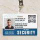 Custom Private Security Guard ID Photo Blue Badge | Zazzle