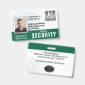 Custom Private Security Guard ID Photo Green Badge | Zazzle