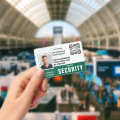 Custom Private Security Guard ID Photo Green Badge | Zazzle