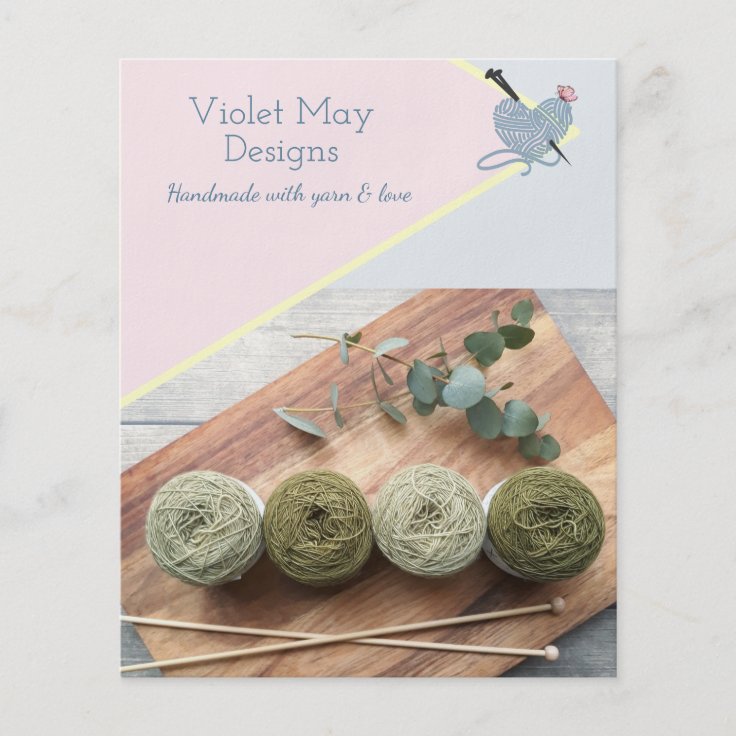 Custom Product Photos Handmade Craft Business Flyer | Zazzle