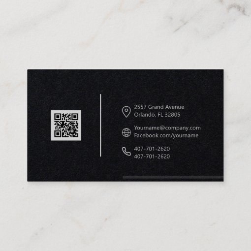 Custom Professional Business Card barcode Design | Zazzle