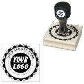 Custom Professional Business Logo create your own Rubber Stamp | Zazzle