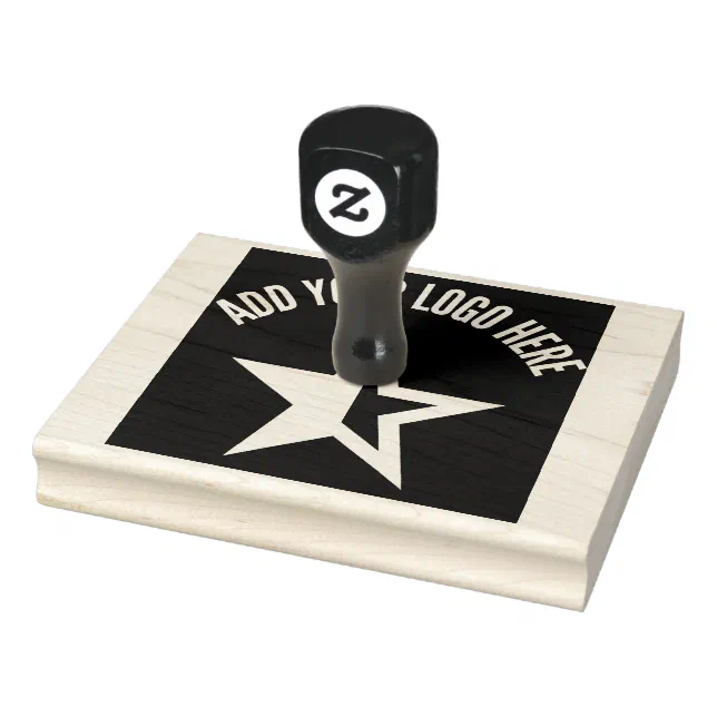 Custom Professional Business Logo Rubber Stamp | Zazzle