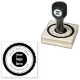Custom Professional Business Logo & Rustic Text Rubber Stamp | Zazzle