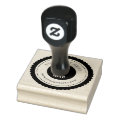 Custom Professional Business Logo & Rustic Text Rubber Stamp | Zazzle