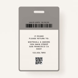 Custom Professional Photo ID Company Logo Badge | Zazzle