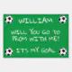 Custom prom request sign for soccer player | Zazzle