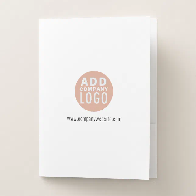 Custom Promotional Add Your Own Logo Pocket Folder | Zazzle