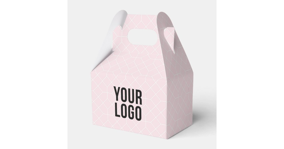 Custom promotional business logo favor boxes | Zazzle