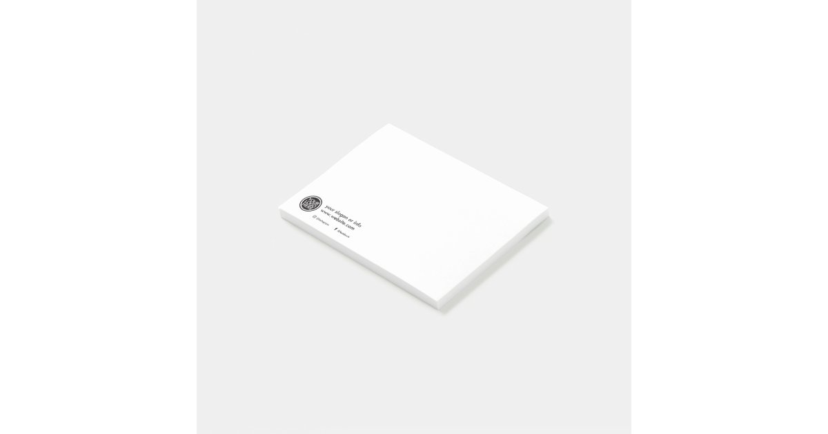 Custom Promotional Business Logo Post-it Notes | Zazzle