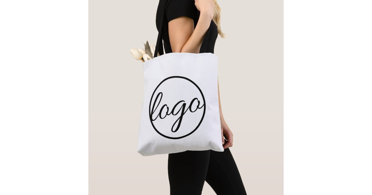 Custom Promotional Business Logo Tote Bag | Zazzle