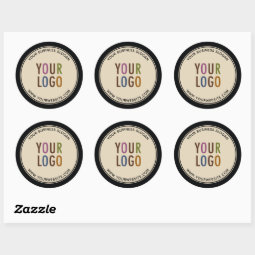Custom Promotional Business Stickers Company Logo | Zazzle