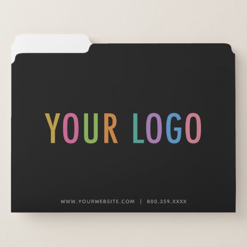 Custom Promotional File Folders with Company Logo | Zazzle