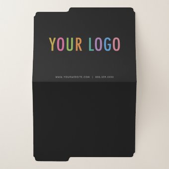 Custom Promotional File Folders with Company Logo | Zazzle