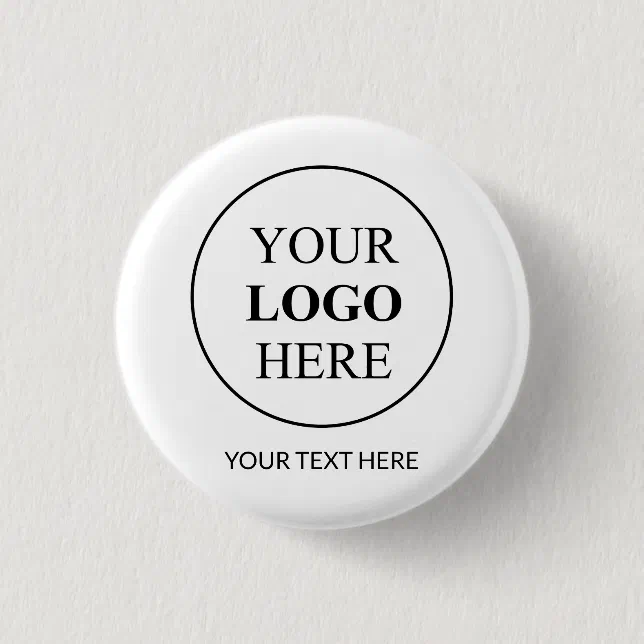 Custom Promotional Logo – No Minimum Order Button | Zazzle