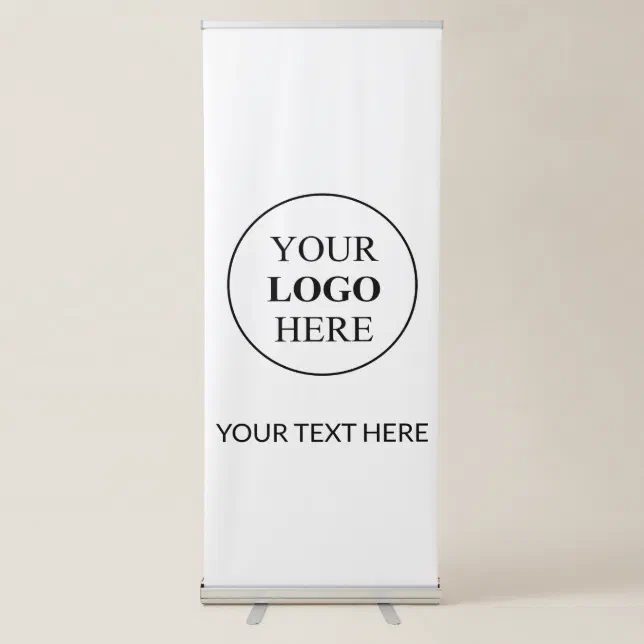 Custom Promotional Logo – No Minimum Order Retractable Banner | Zazzle
