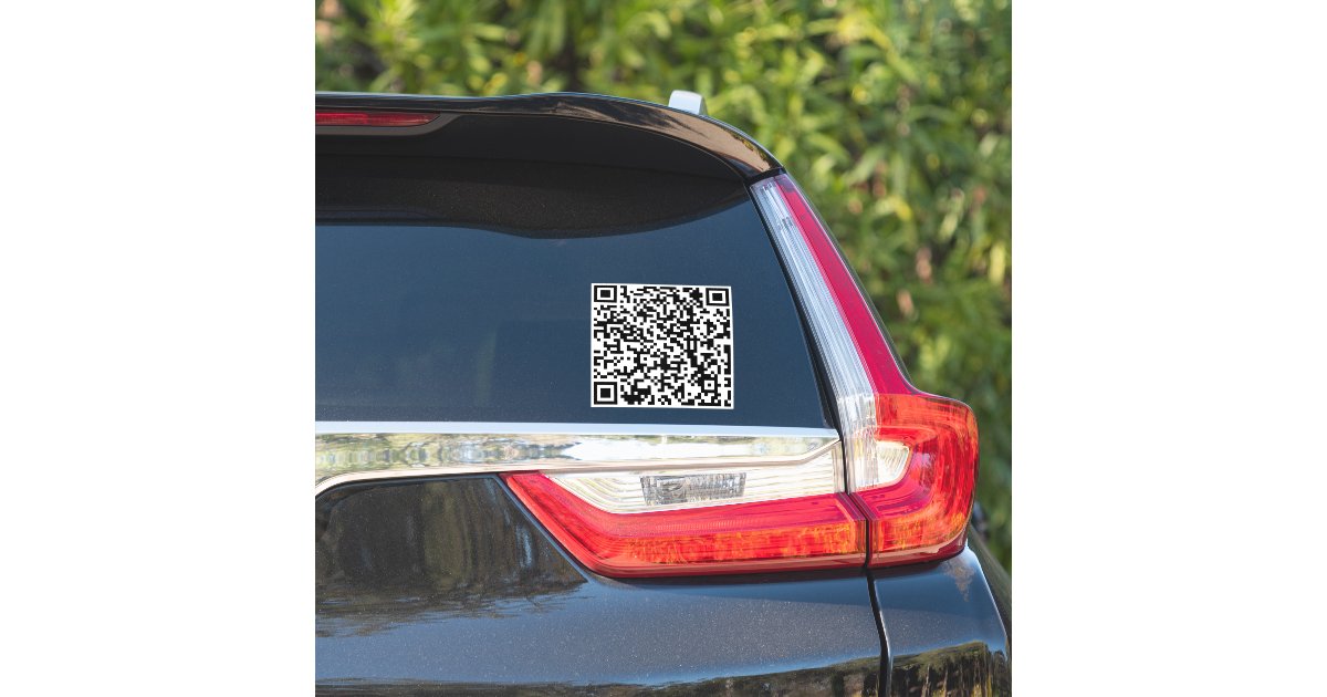 Custom Promotional QR Code Sticker | Zazzle