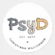 Custom PsyD Doctor of Psychology Psychologist Classic Round Sticker ...