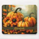 Custom Pumpkin Sunflower Fall Autumn Themed Mouse Pad | Zazzle