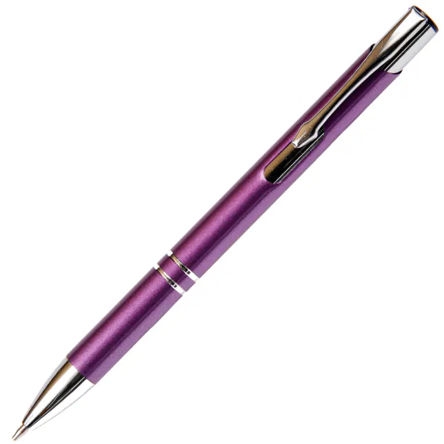 Custom Purple Aluminum Promotional Ball Point Pen | Zazzle