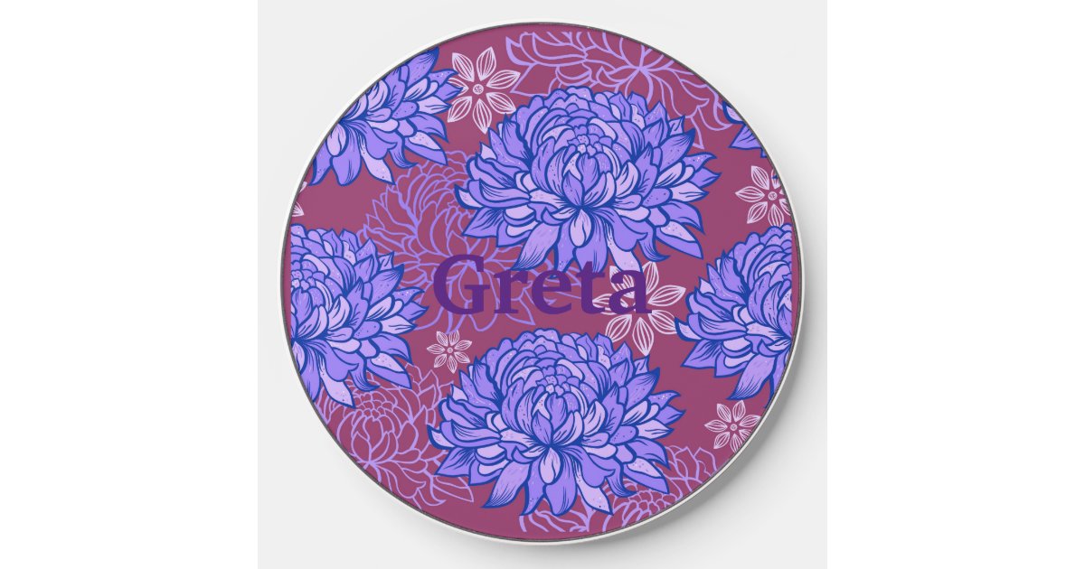 Custom Purple Burgundy Charger | Zazzle