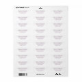 Custom Purple Christmas Return Address Labels | Zazzle