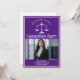 Custom Purple Law School Graduation Photo Party Invitation | Zazzle