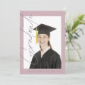 Custom Purple Lilac Photo High School Graduation Announcement | Zazzle