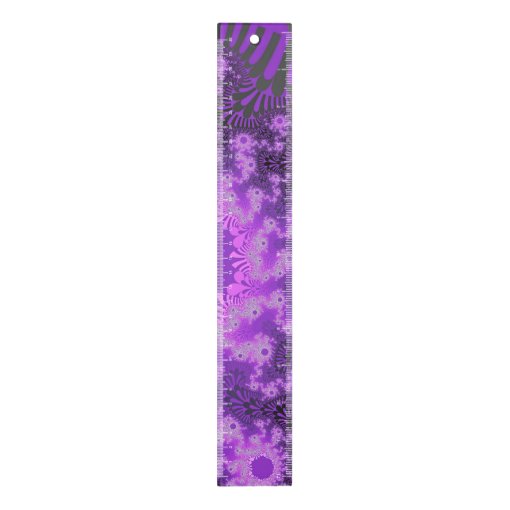 Custom Purple Metallic Sunburst Ruler | Zazzle