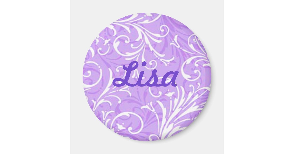 Custom Purple Ornamental Magnet | Zazzle