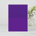 Custom Purple Two-Tone Flat Save The Date Card | Zazzle
