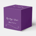 Custom Purple Wedding Favor Boxes | Zazzle