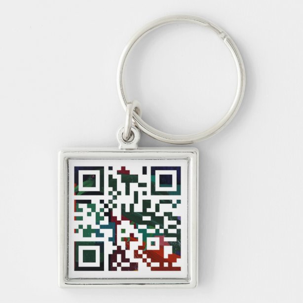 Qr Code Keychains - No Minimum Quantity | Zazzle