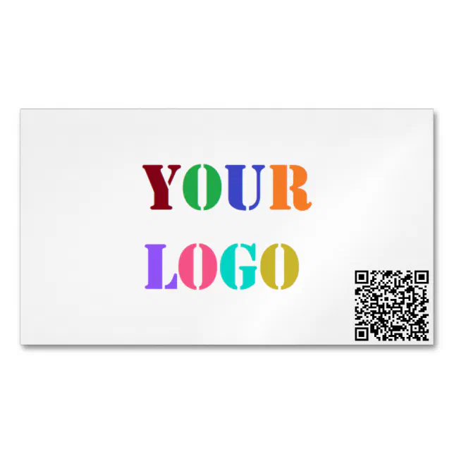 Custom QR Code and Logo Your Business Car Magnet | Zazzle