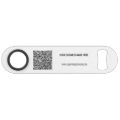 Custom QR Code and Text Promotion Branded Bar Key | Zazzle