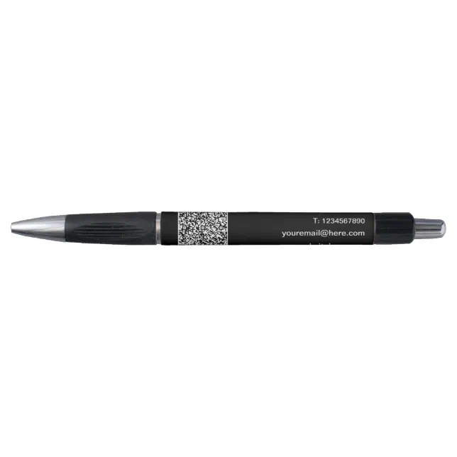 Custom QR Code and Text Promotional Business Pen | Zazzle