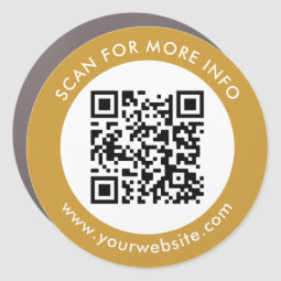 Custom QR Code And Text Template Car Magnet | Zazzle