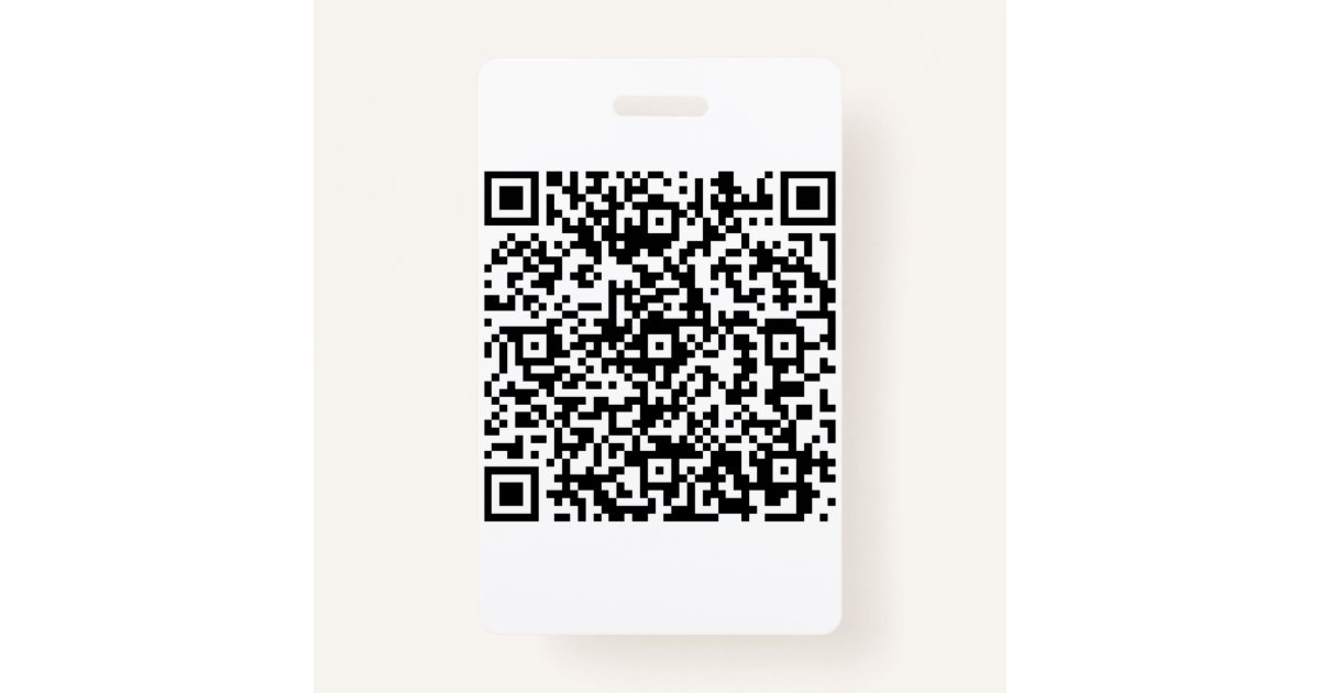 Custom QR Code business Badge | Zazzle