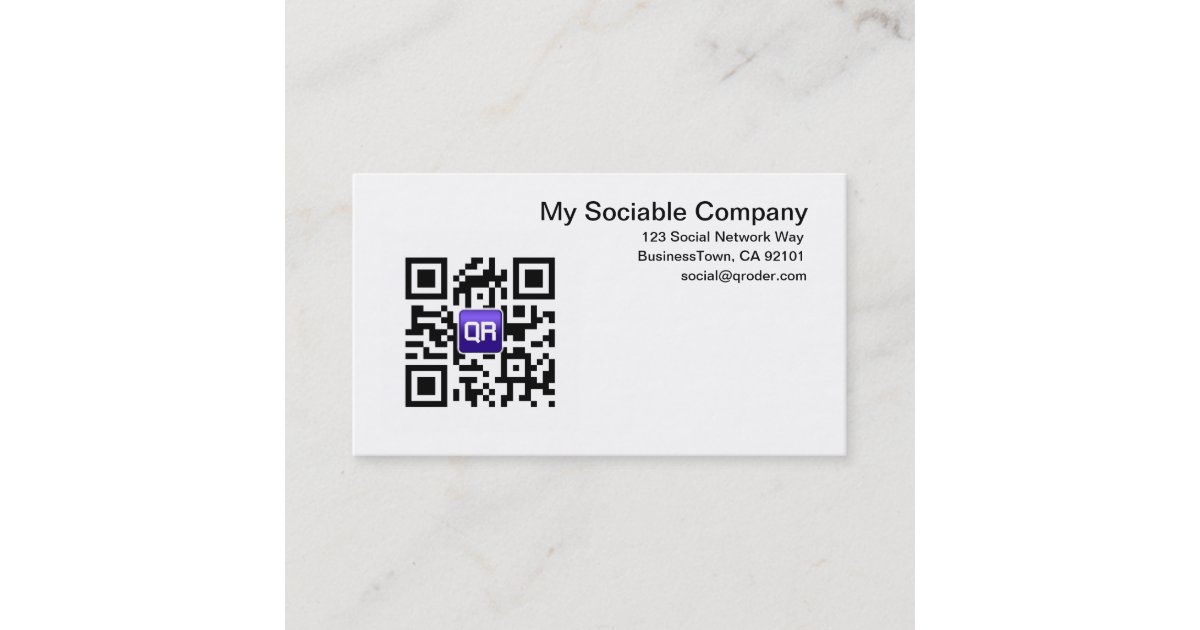 Custom QR Code Business Cards | Zazzle