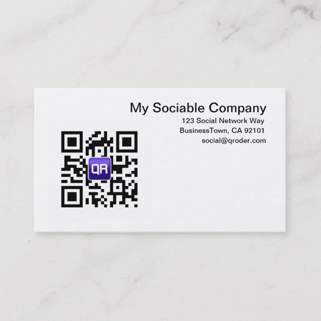 Custom QR Code Business Cards | Zazzle