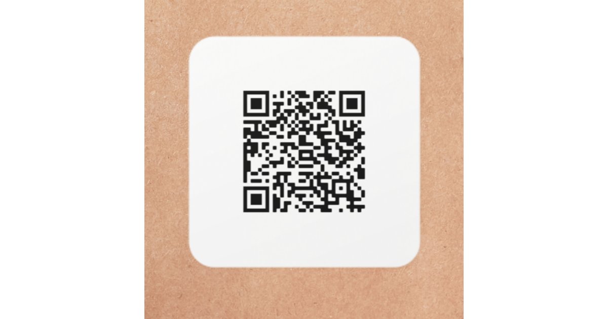 Custom QR Code business classic sticker | Zazzle