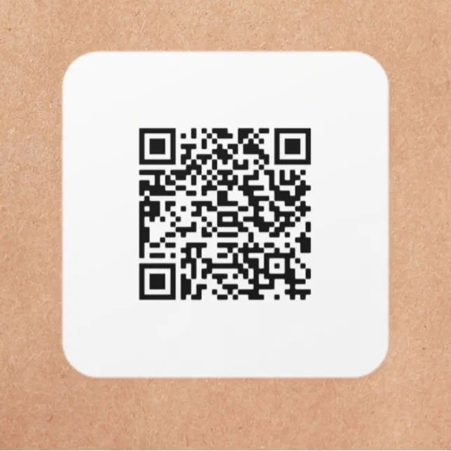 Custom QR Code business classic sticker | Zazzle