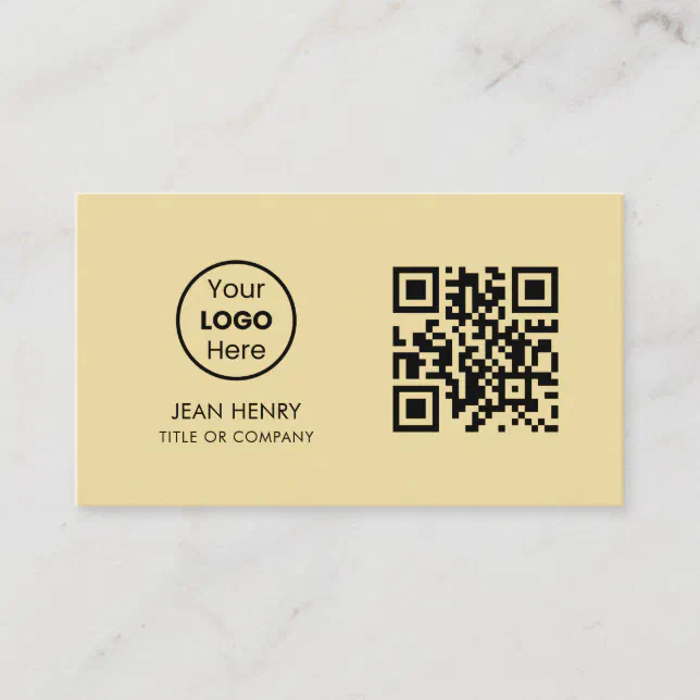 Custom QR Code Business Logo | Modern Professional Business Card | Zazzle