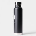 Custom QR Code Business Logo Name Modern Water Bottle | Zazzle